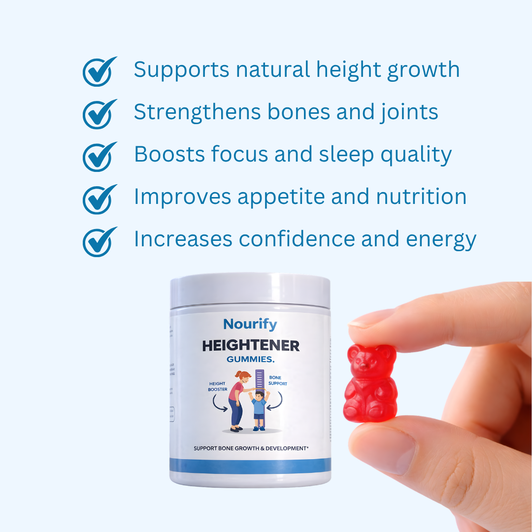 Nourify Heightener Gummies, growth gummies, height gummies, truheight