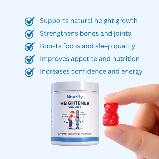 Nourify Heightener Gummies, growth gummies, height gummies, truheight