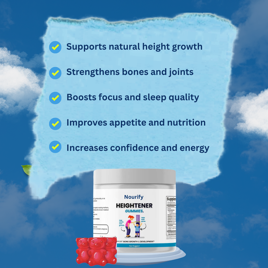 Nourify Heightener Gummies, growth gummies, height gummies, truheight